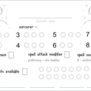 Dnd 5e Spell Slot Tracker Cards for All Classes, 4.75 X 2.75 Inch - Etsy