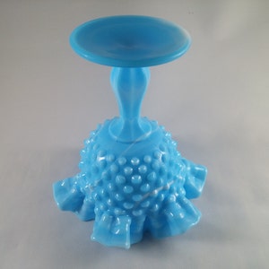 Fenton Blue Marble Hobnail Slag Glass Compote. Fenton : 3628MB - Etsy