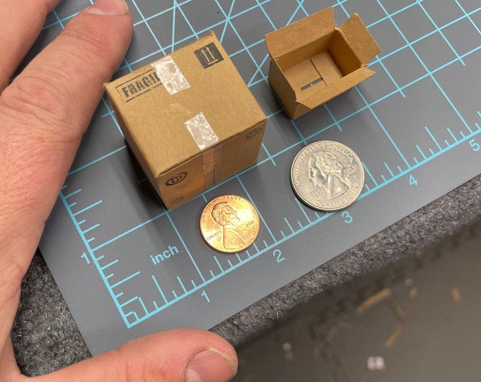 Printable Miniature Generic Boxes: Cube & Small Rectangular Action ...