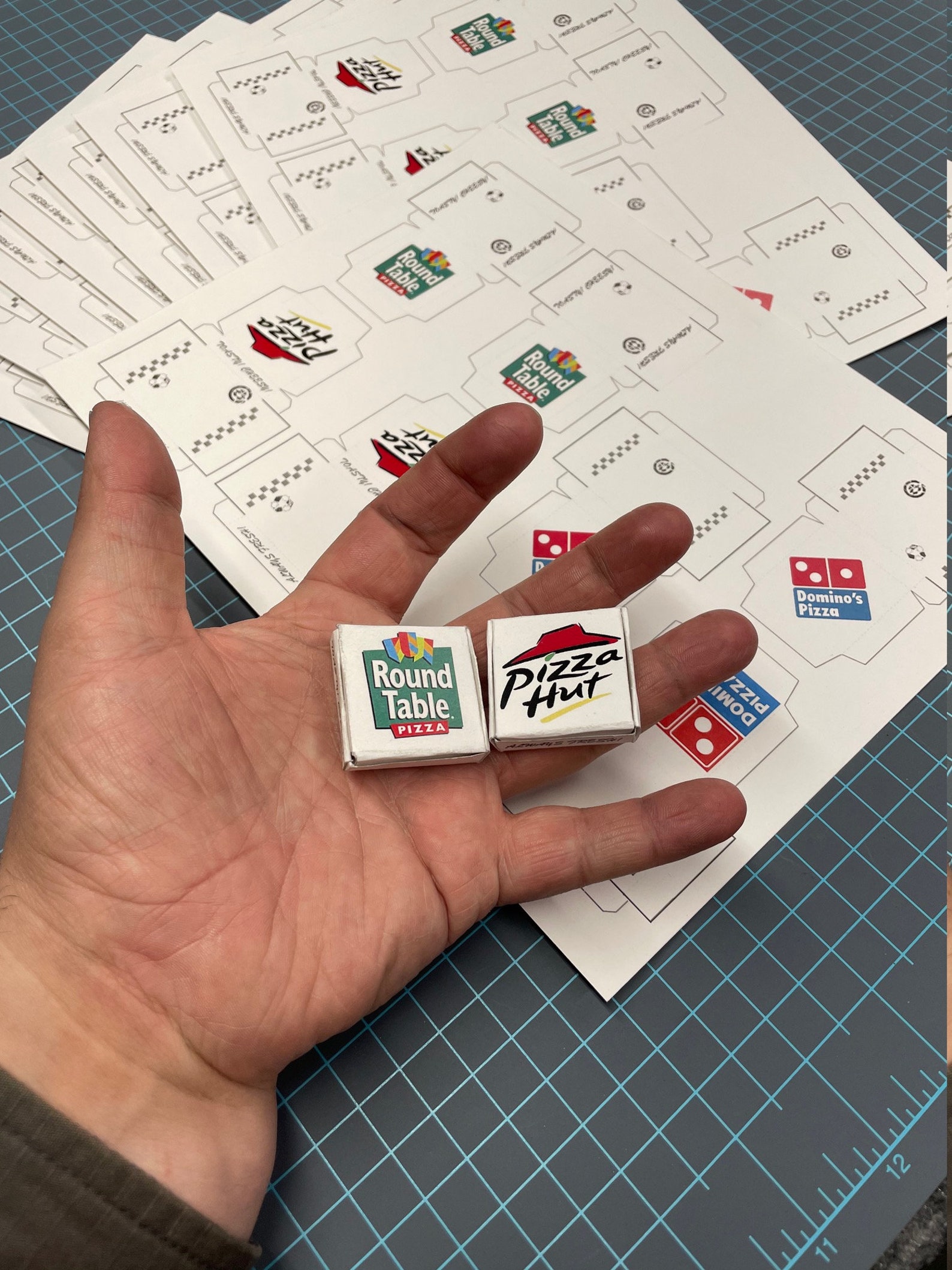 Printable Miniature Pizza Boxes COLOR: Action Figure - Etsy