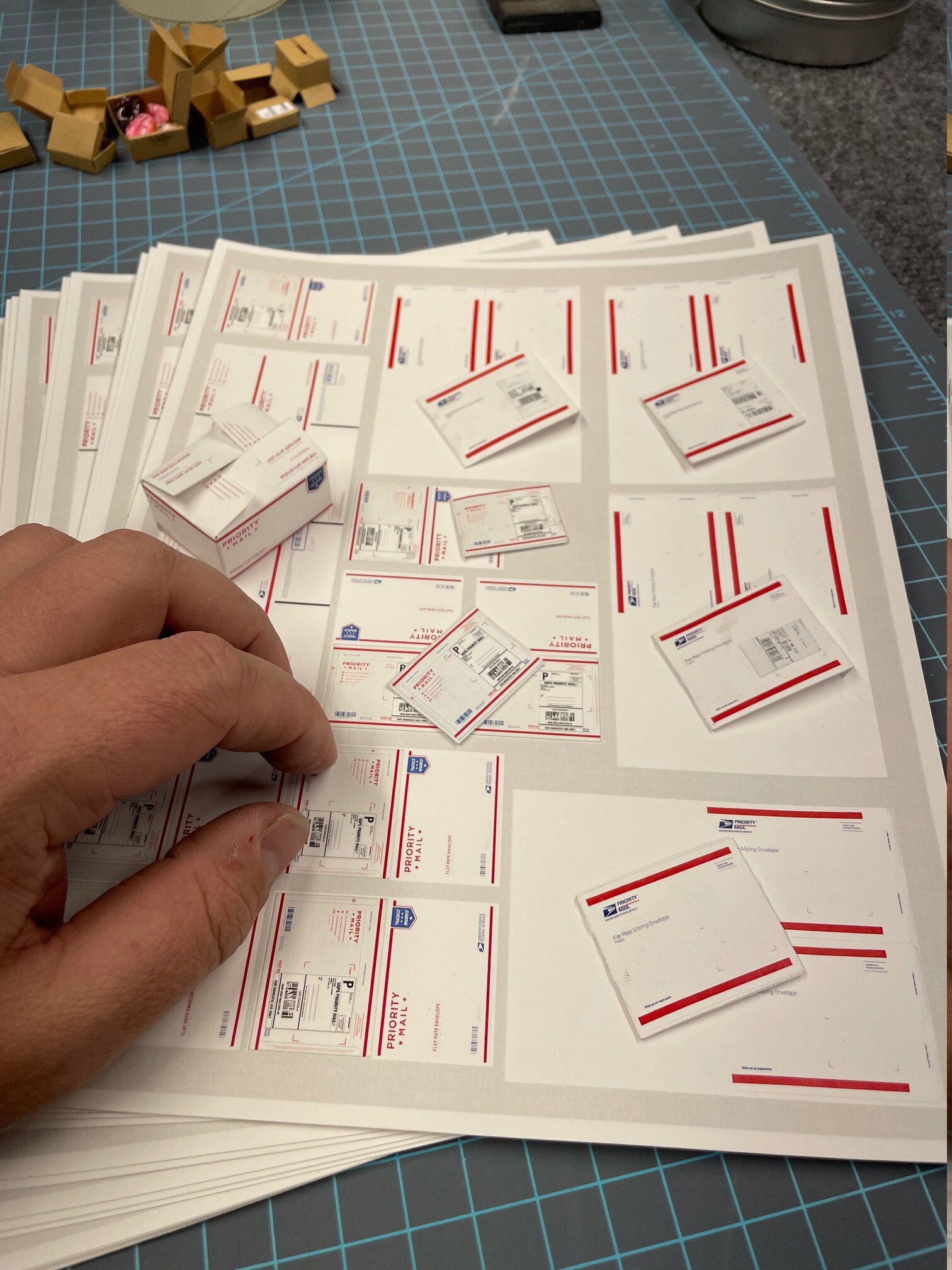 Printable Uspsset1 Envelope & Box Pre-printed Sheets: - Etsy