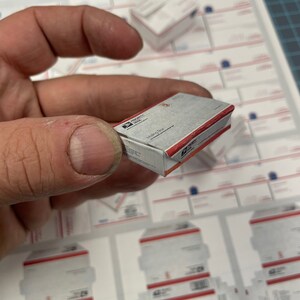 Printable Usps(set2) Envelope & Box Pre-printed Sheets: Miniature Box ...