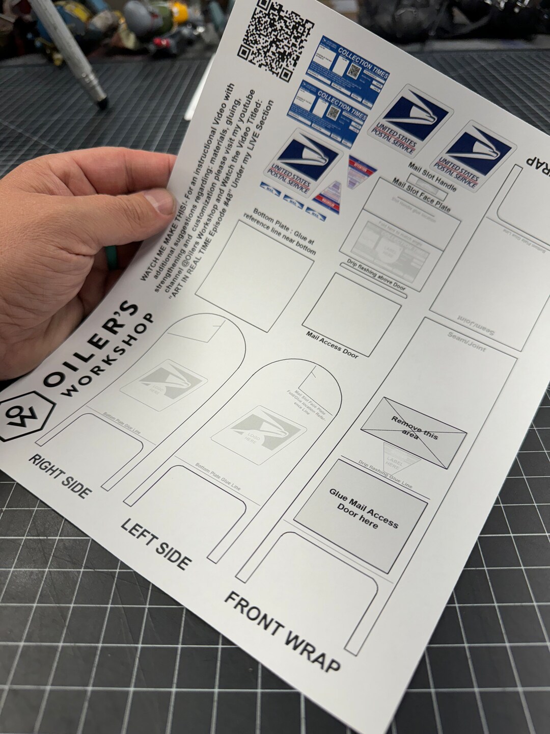 PRINTABLE Template | MAKE a Mailbox! Miniature USPS Mail Drop Box With ...