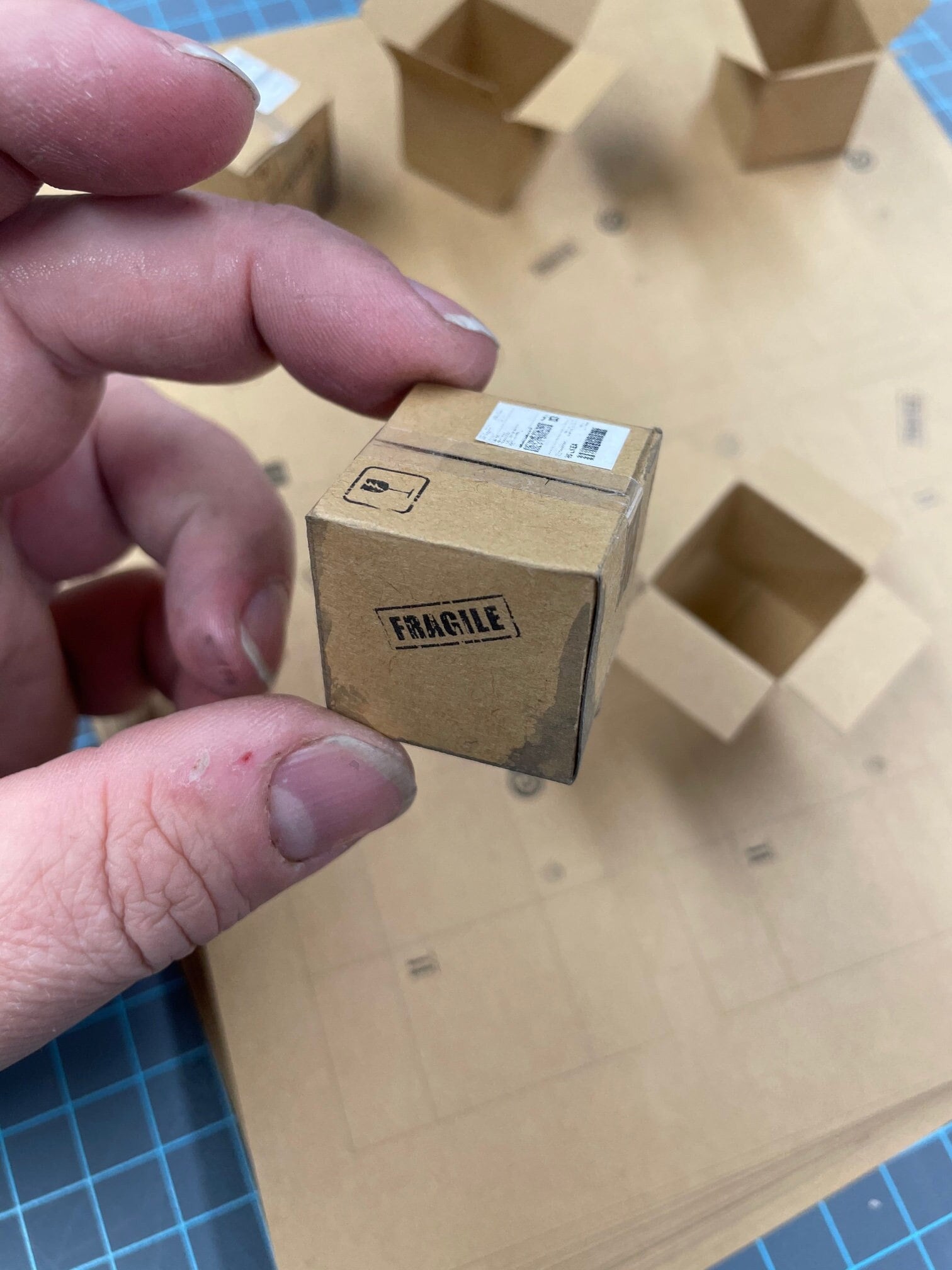 Printable Miniature Cube Shaped Boxes: Action Figure - Etsy