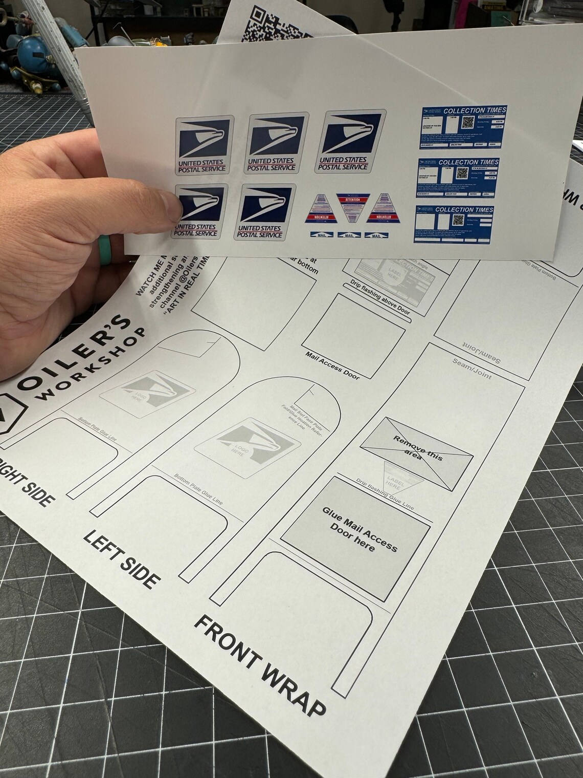 MAKE a USPS Mail Drop Box TEMPLATE Kit - Etsy