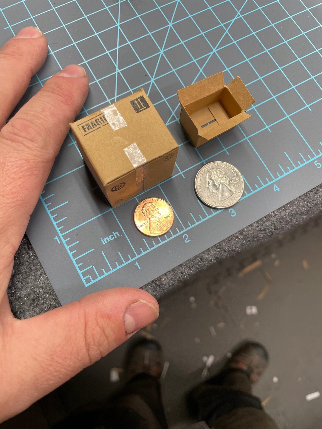 Printable Miniature Generic Boxes: Cube & Small Rectangular Action ...