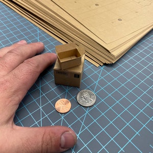 Printable Miniature Generic Boxes: Cube & Small Rectangular Action ...