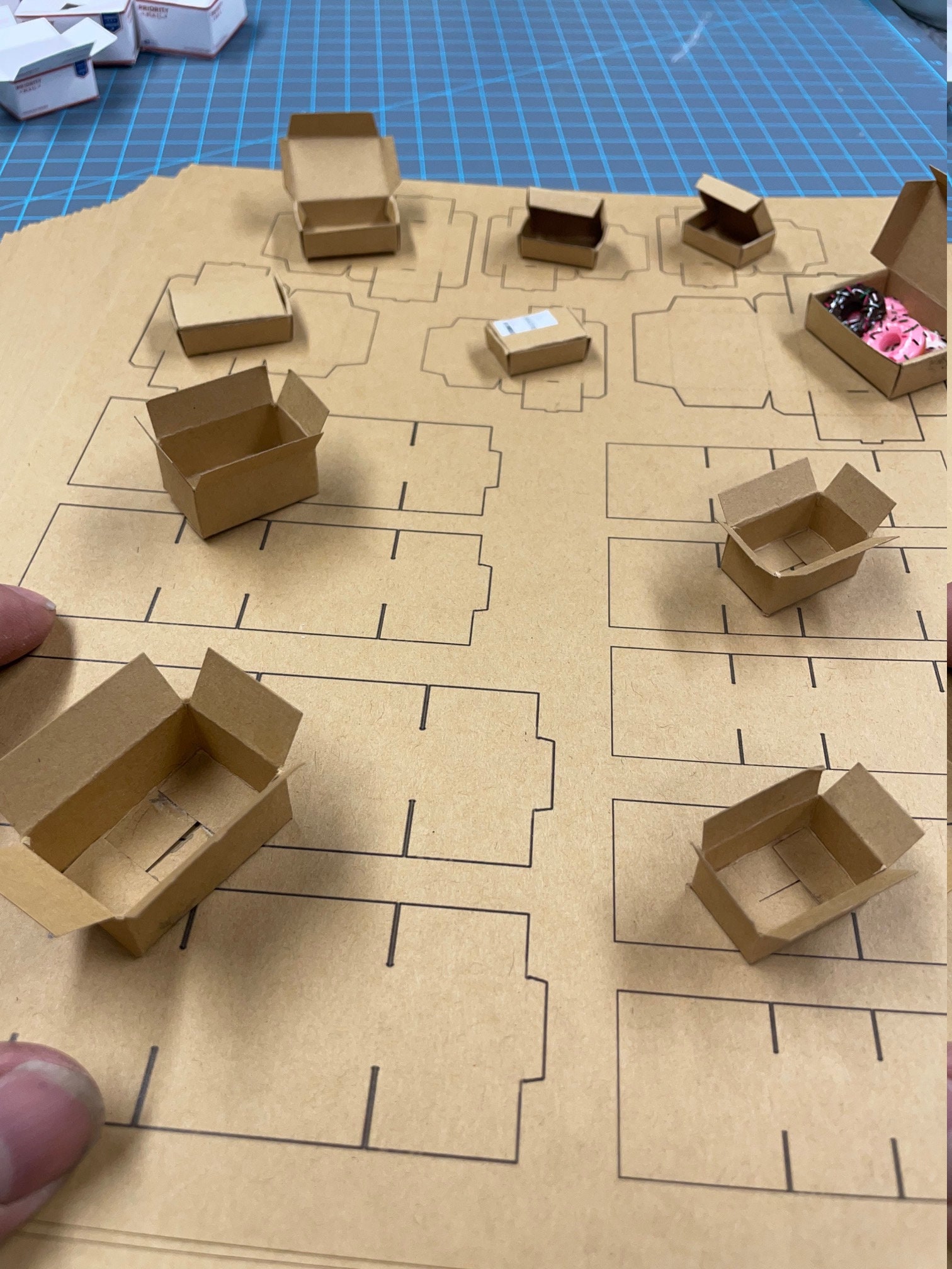 Printable Miniature Boxes: Clamshell & Small Rectangular - Etsy