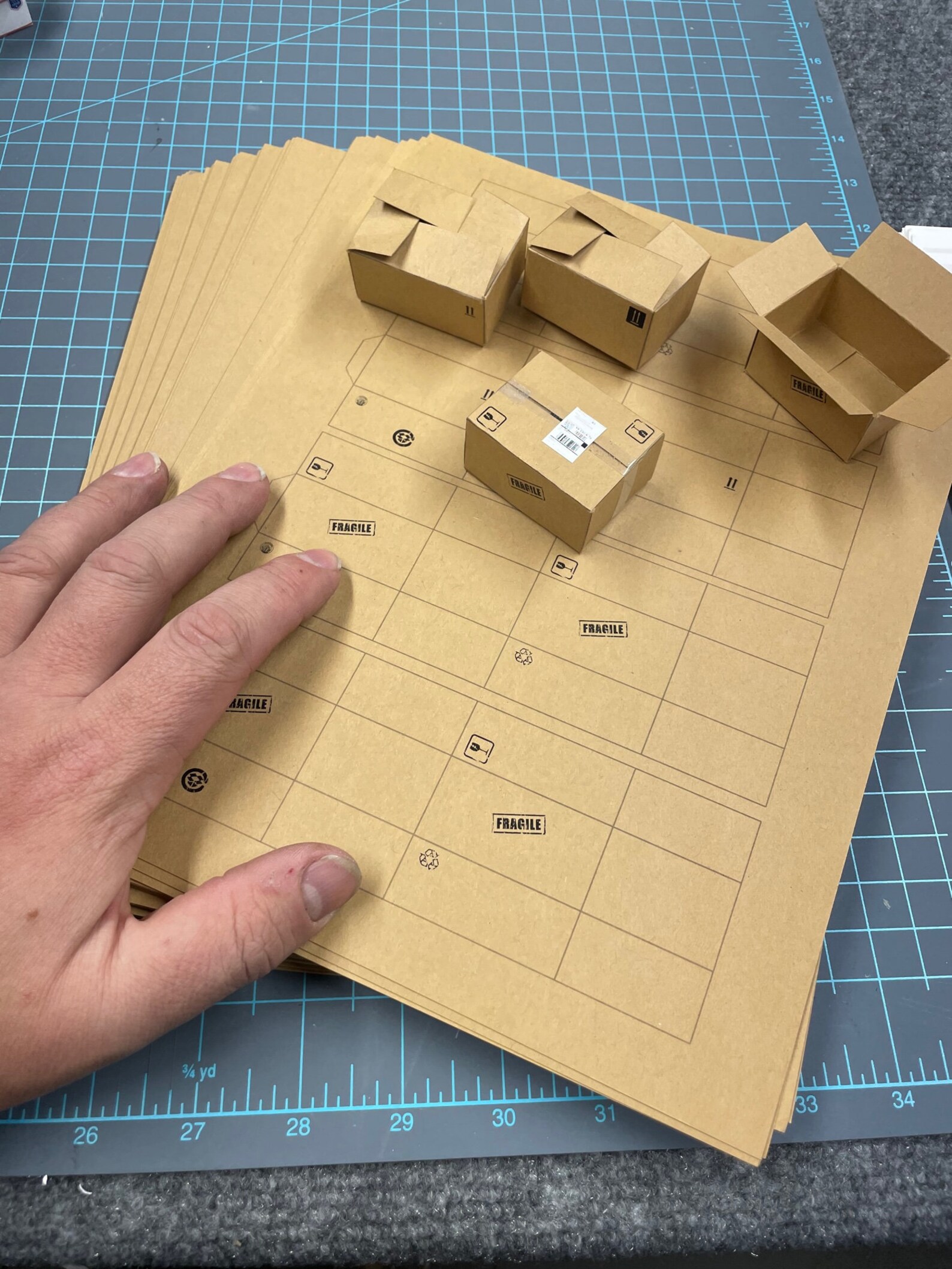 Printable Miniature Large Rectangular Boxes: Print & Build - Etsy Canada