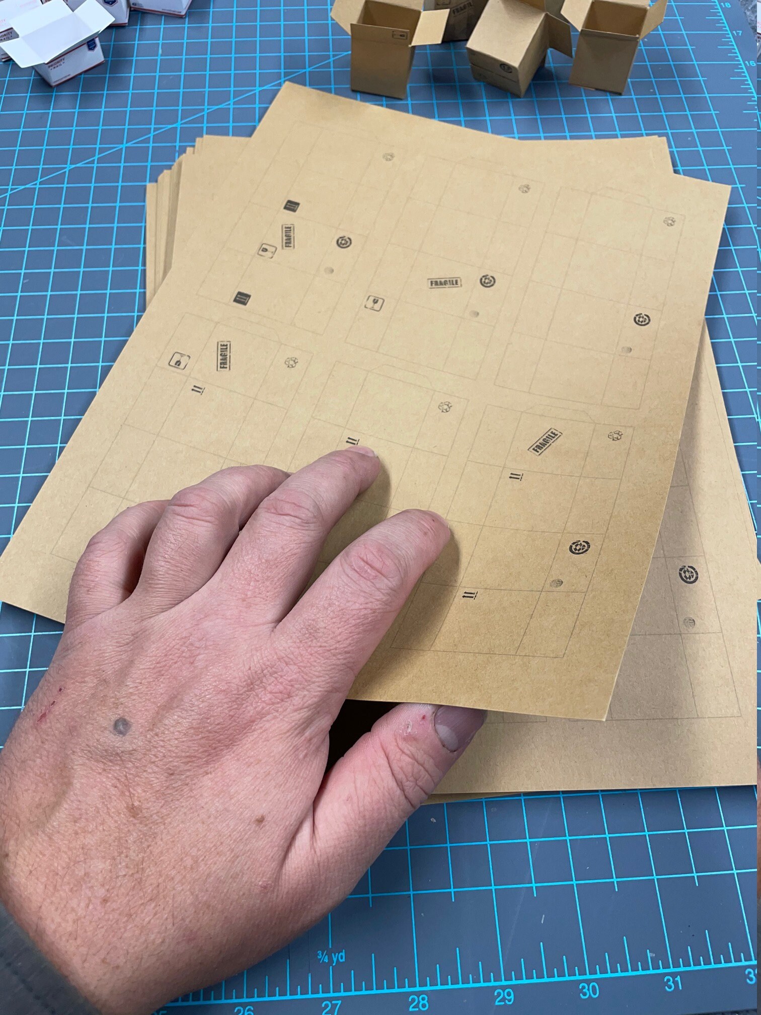 Printable Miniature Cube Shaped Boxes: Action Figure - Etsy