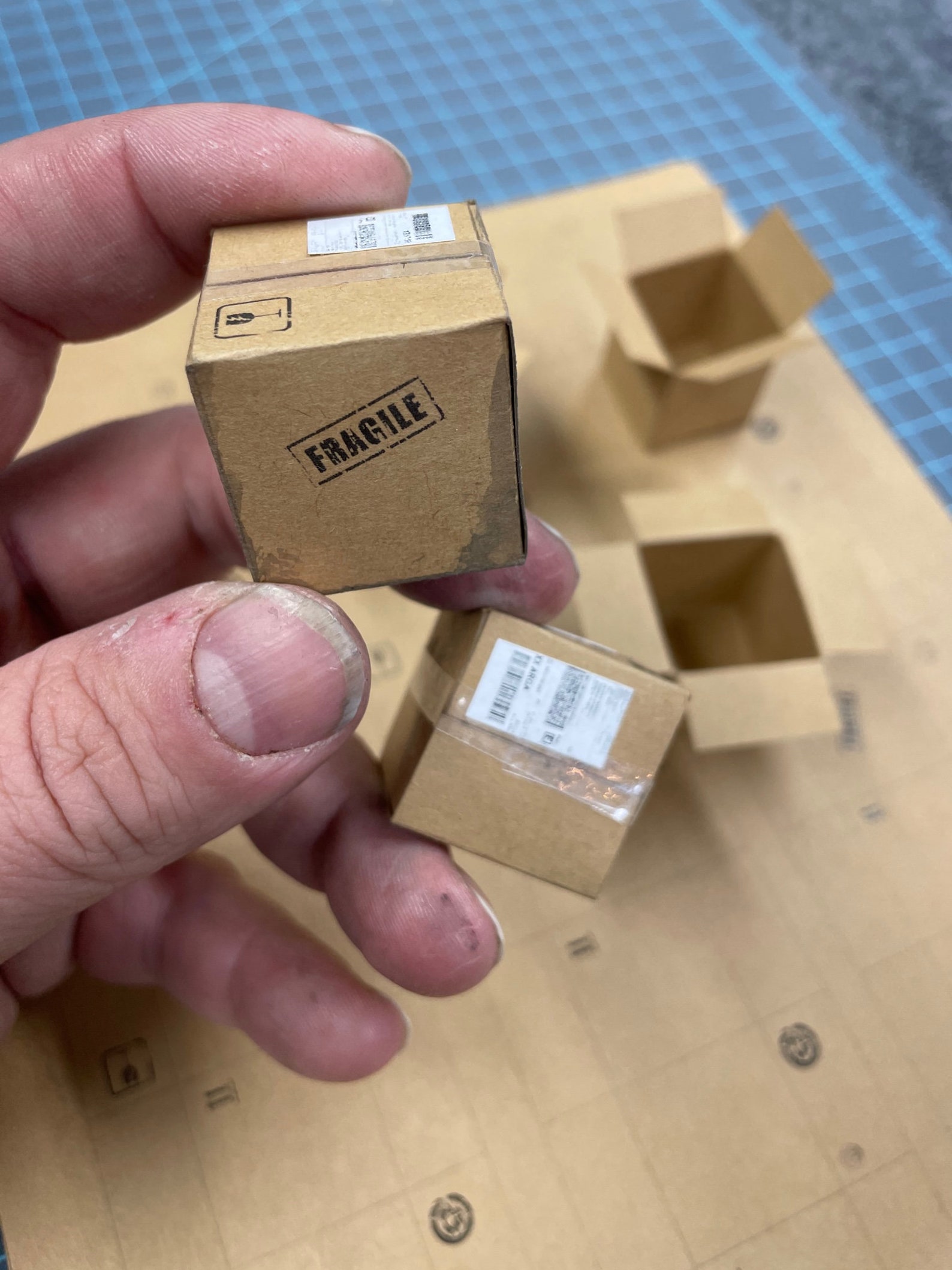 Printable Miniature Cube Shaped Boxes: Action Figure - Etsy