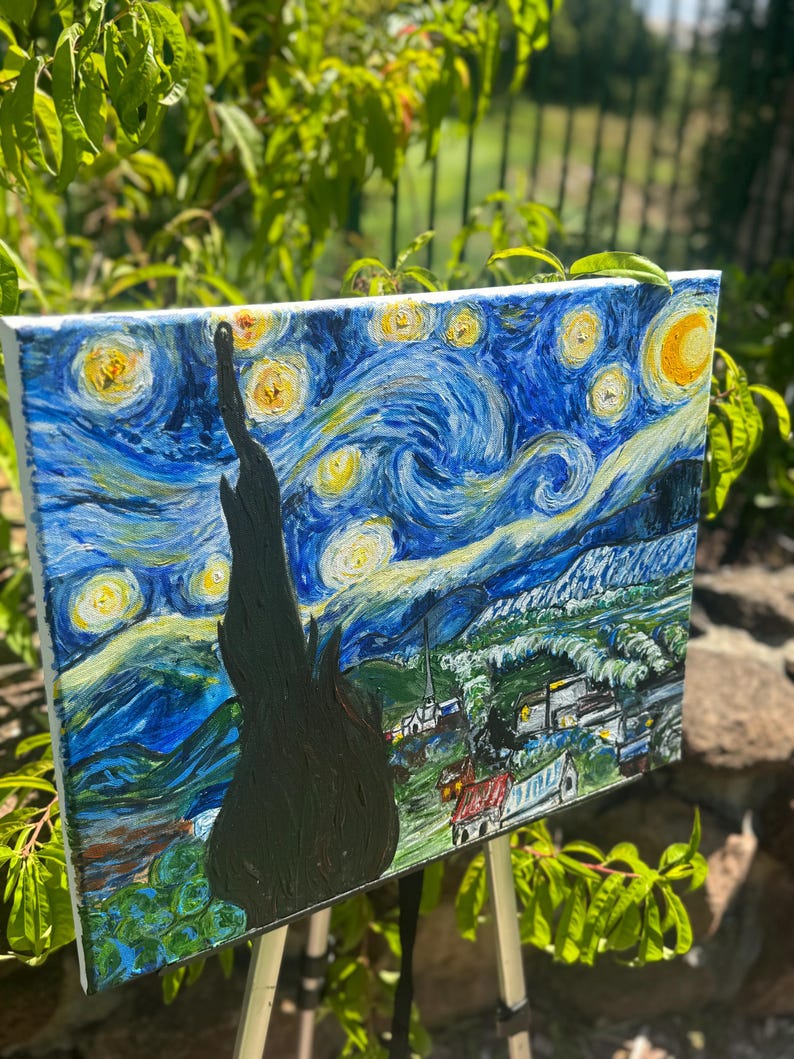 Van Gogh S Starry Night Painting - Etsy