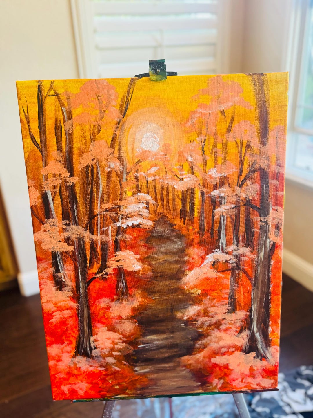 Moonlight Stroll Painting - Etsy