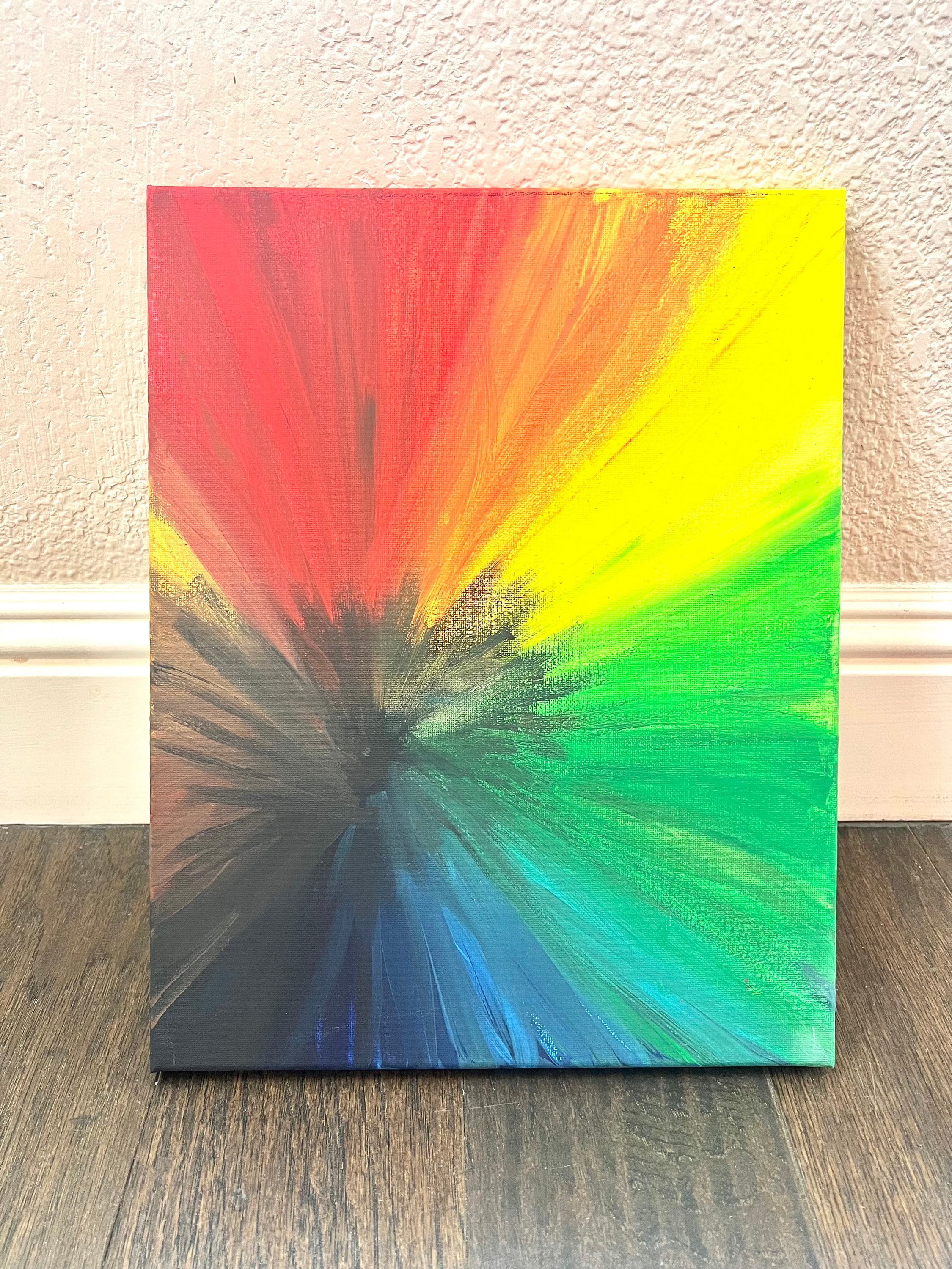Rainbow Color Painting - Etsy