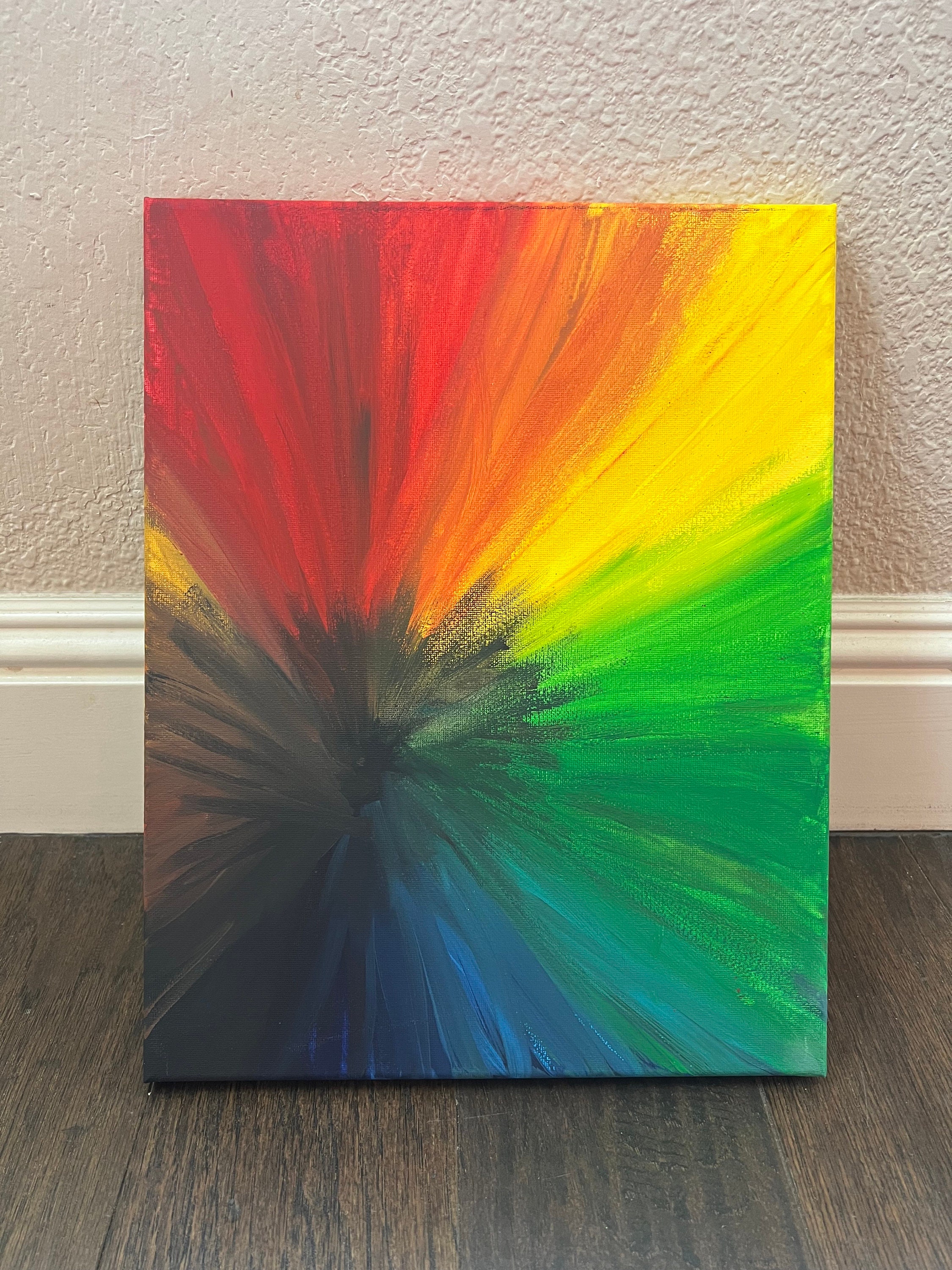Rainbow Color Painting - Etsy