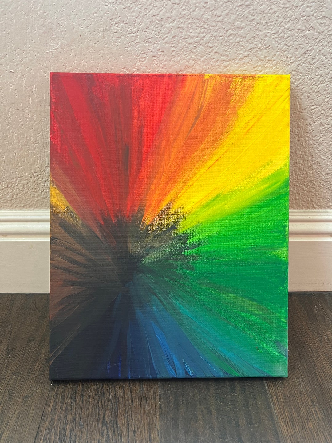 Rainbow Color Painting - Etsy
