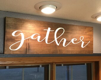 Gather sign | Etsy