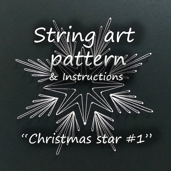 String Art Template and Instructions - Etsy