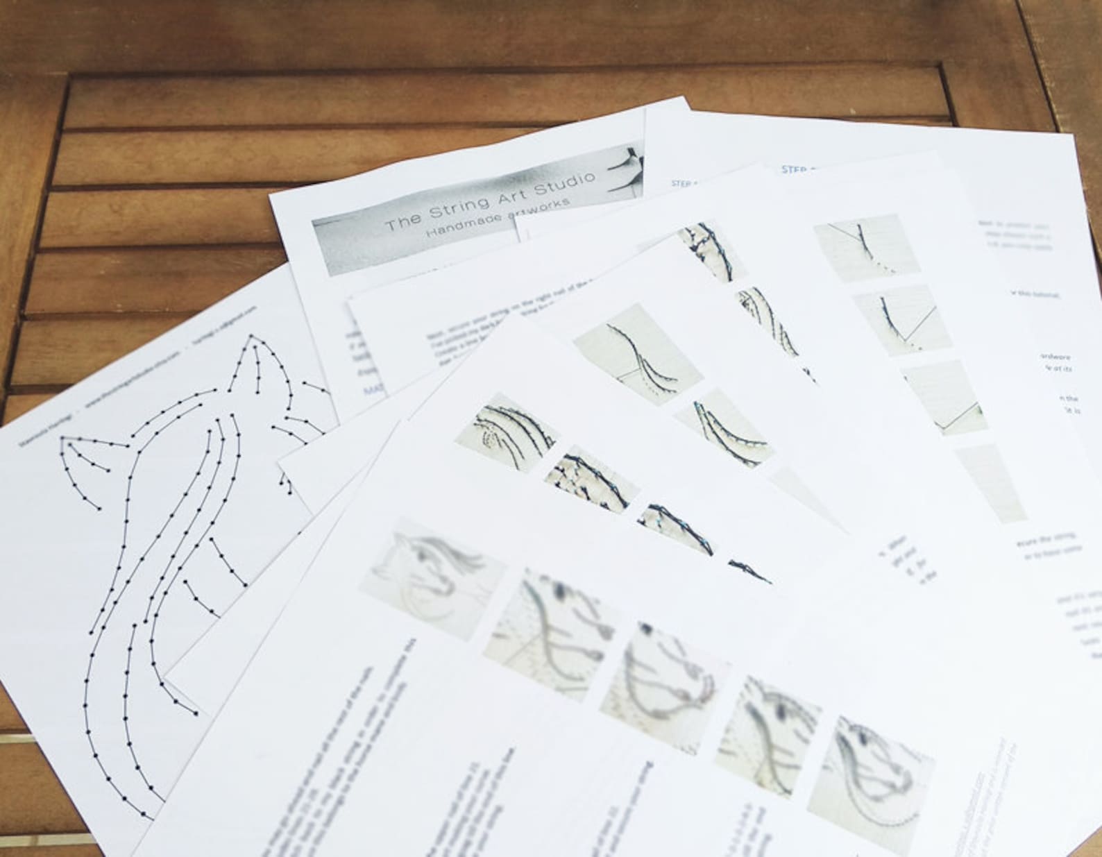 String Art Pattern & Instructions horse String Art Template String Art ...