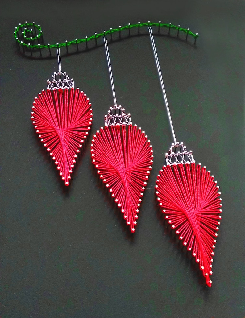 String Art Pattern & Instructions christmas | Etsy