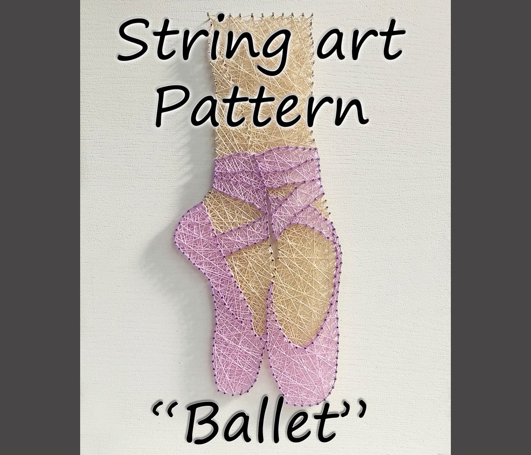 String Art Pattern "ballet" | String Art DIY | String Art Template ...
