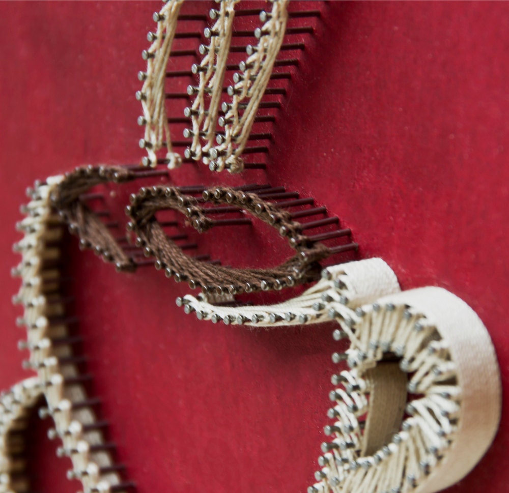 String Art Pattern coffee Cup String Art DIY - Etsy