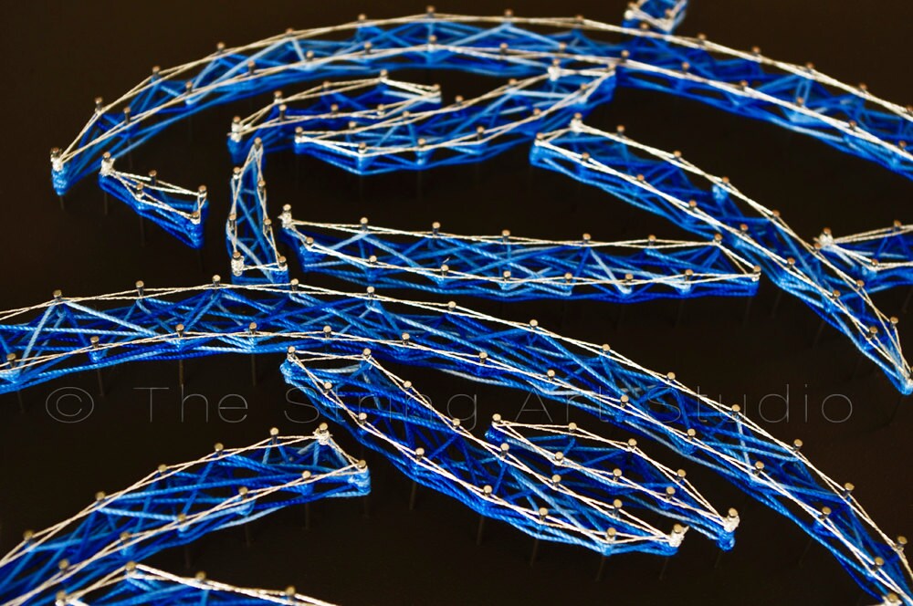 String Art Pattern & Instructions pisces DIY - Etsy