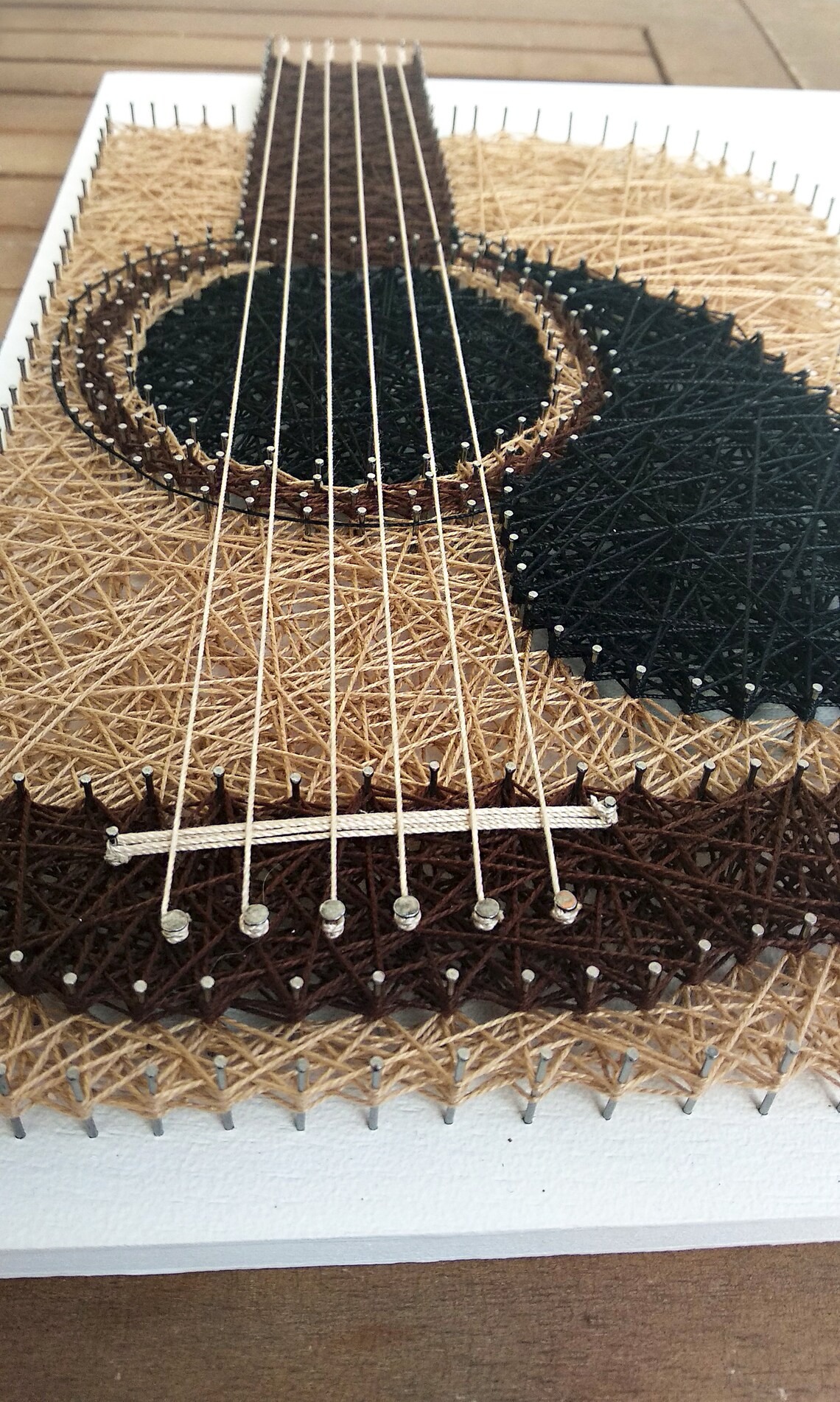 String Art Pattern the Guitar String Art | Etsy