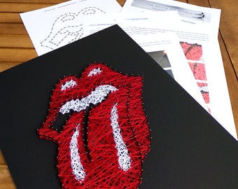 String Art Pattern & Instructions the Lily DIY | Etsy