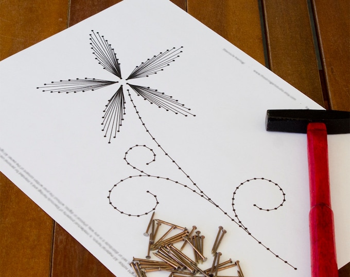 String Art Pattern & Instructions eiffel Tower - Etsy