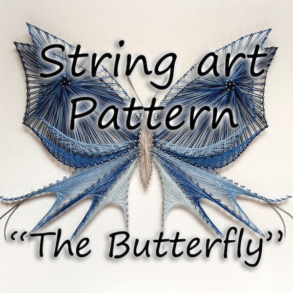 String Art Pattern Butterfly - Etsy