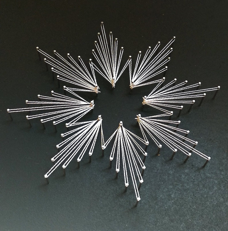 String Art Pattern christmas Star 2 String Art - Etsy