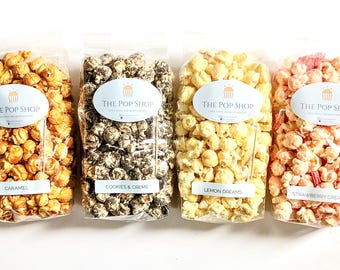 The Pop Shop- Gourmet Popcorn 4 Savory Flavors Pack - Etsy