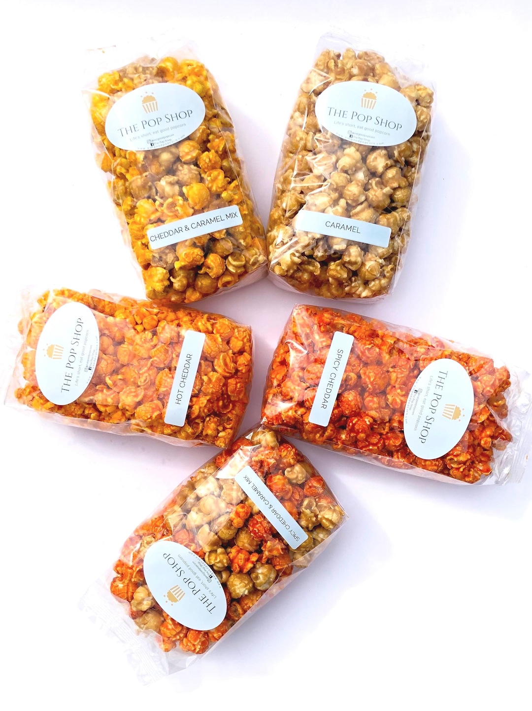 The Pop Shop- Gourmet Popcorn 4 Savory Flavors Pack - Etsy