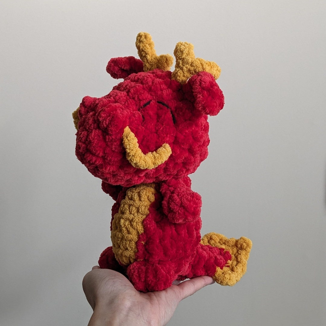 Pattern - CHUNKY CHINESE DRAGON Crochet Pattern - Bulky Yarn, Lunar New ...