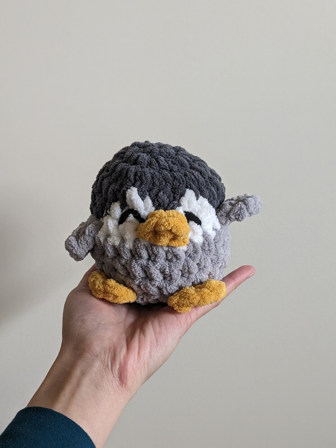 Roly Poly Penguin Amigurumi Crochet Toy Soft Blanket Yarn - Etsy