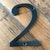 Black Metal Number 2. Perfect for a Mailbox, Home Address or Work ...