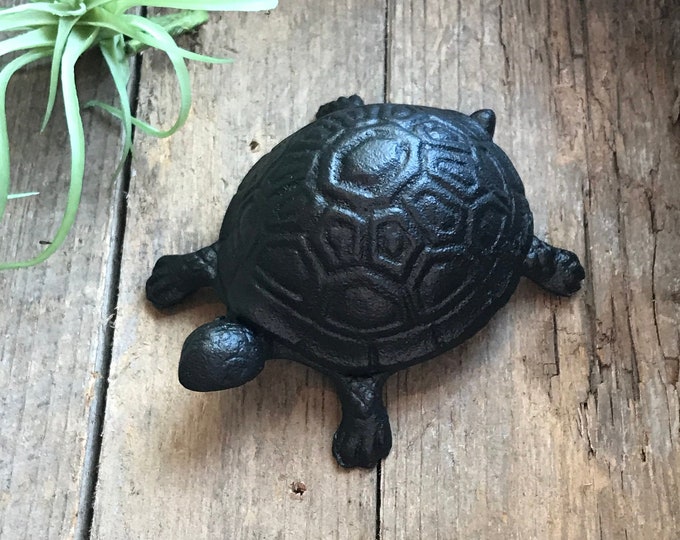 Cast Iron Box Turtle in the Black Gunmetal Finish. - Etsy