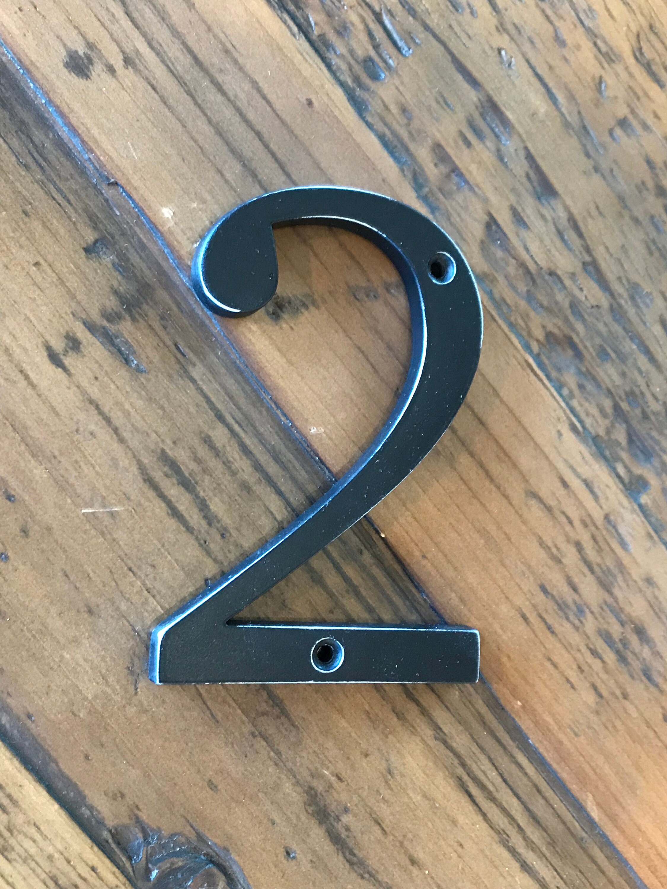 Black Metal Number 2. Perfect for a Mailbox Home Address or | Etsy