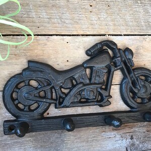 Black Motorcycle Key Hook | Etsy