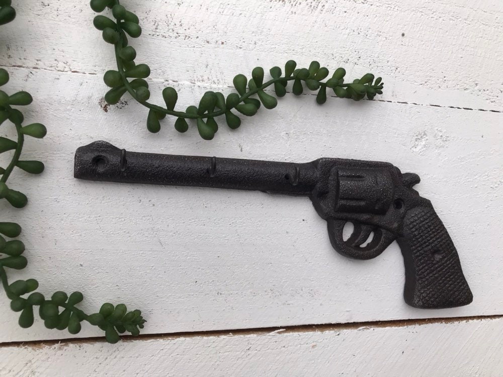 Antique Bronze Revolver Keyholder. | Etsy