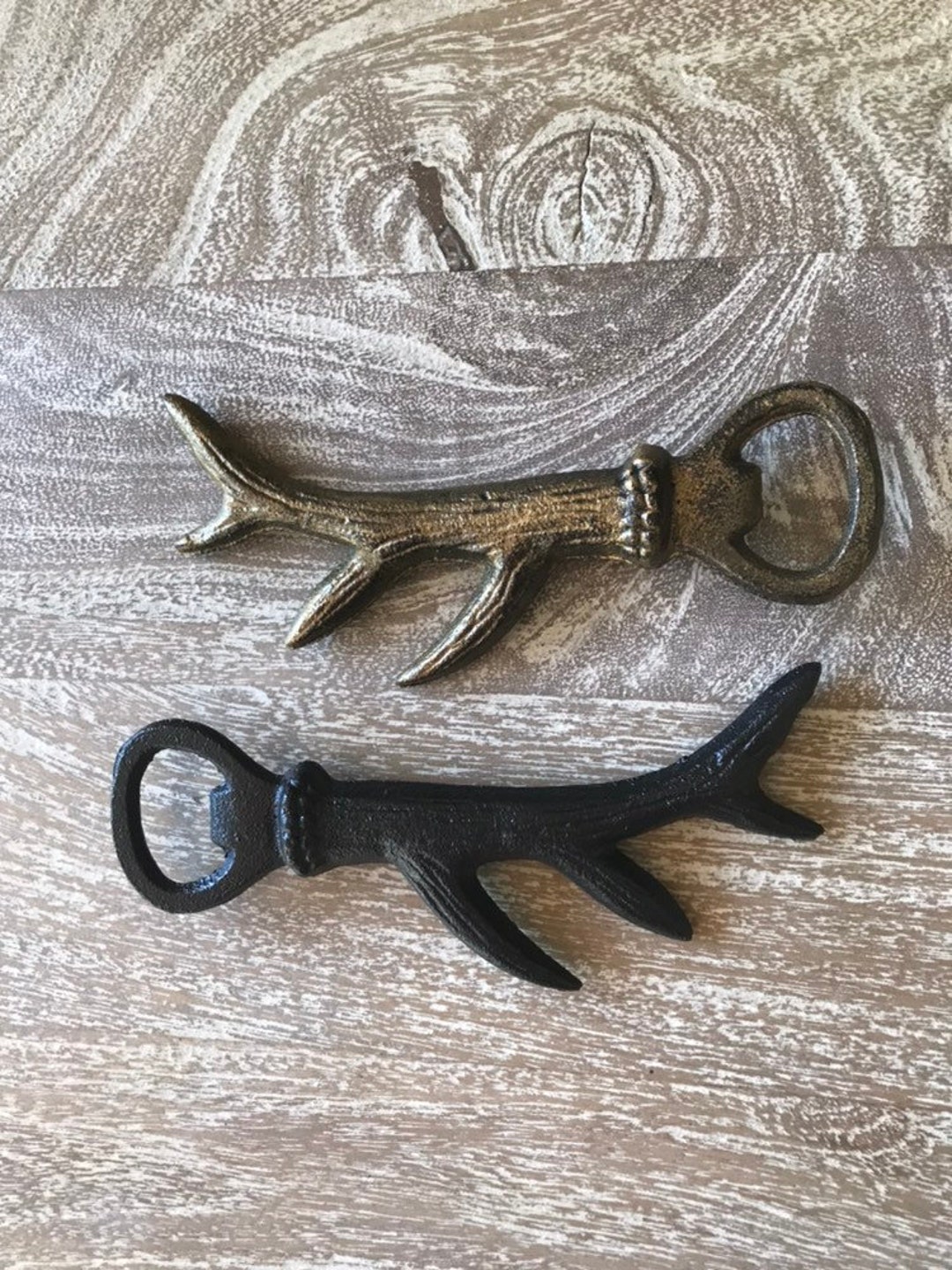 Deer Antler Bottle Opener for Your Cabin or Lodge. Made of Cast Iron ...