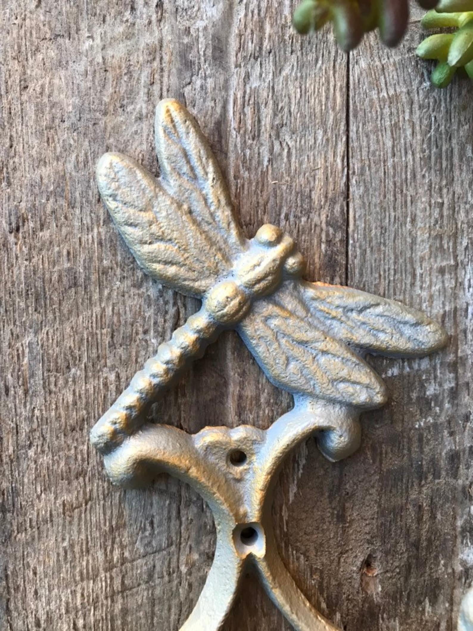 Iron Dragonfly Wall Hooks - Etsy