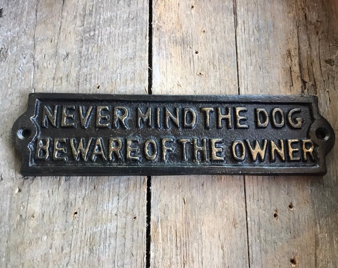 Beware of Dog Owner Sign for Indoor and Outdoor Use - Etsy