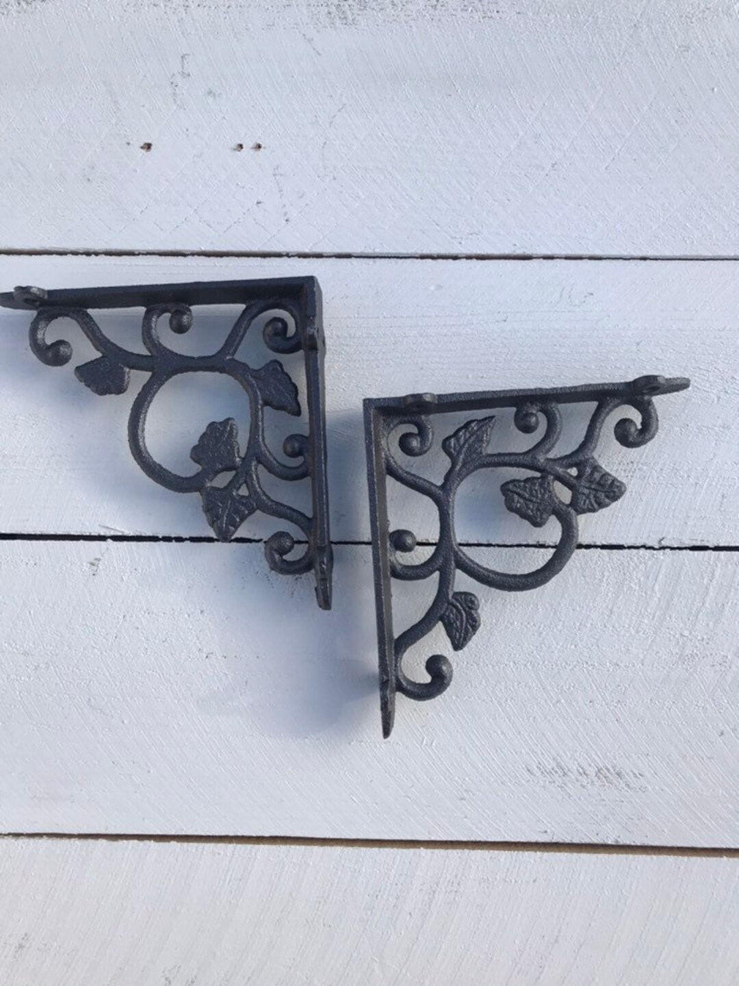 Small Rustic Bracket With Leaves - Etsy