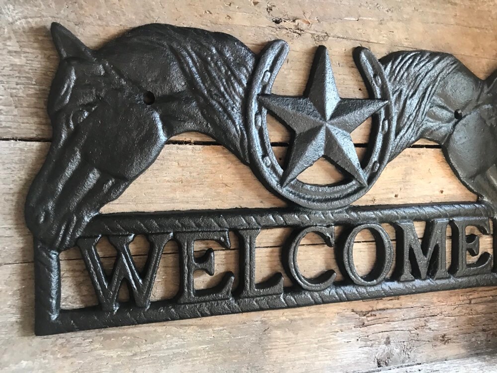 Wild Horses Welcome Sign - Etsy
