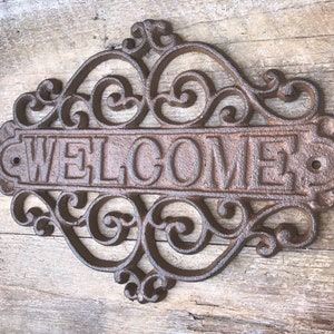 Metal Welcome Home Sign for Entryways, Doorways and Doors. This Cast ...