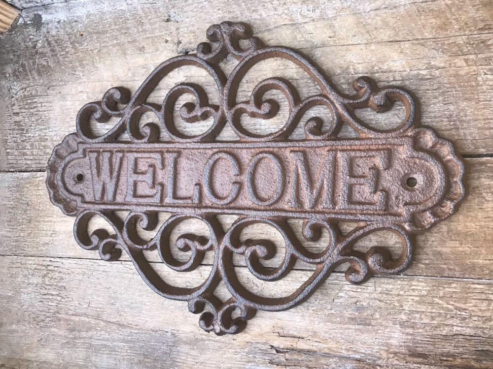 Metal Welcome Home Sign for Entryways Doorways and Doors. | Etsy