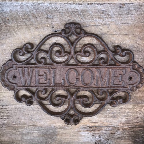 Metal Welcome Home Sign for Entryways Doorways and Doors. | Etsy