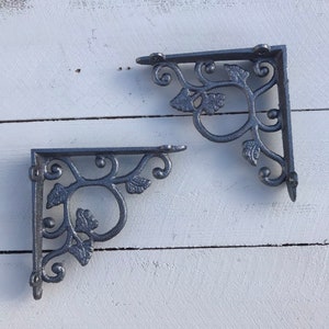 Small Rustic Bracket With Leaves - Etsy
